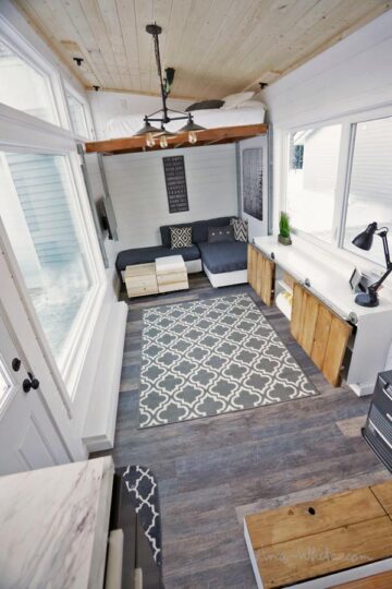 Rustic Modern Tiny House by Ana White - Tiny Living